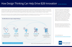 How Design Thinking Can Help Drive B2B Innovation